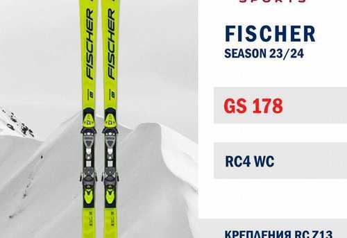 Горные лыжи Fischer RC4 WC GS 178 Jr + Z13
