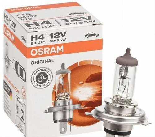 Автолампа H4 12V- 60/55W (P43t) (Osram) - 1 шт