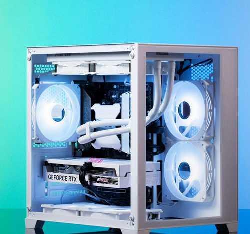 Игровой пк enigma299 RTX 4070 super 12GB NEW i5-12400F Evesky AquaBox O11 Dynamic Evo argb white