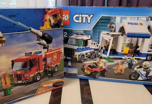 Lego City полиция пожарная машина