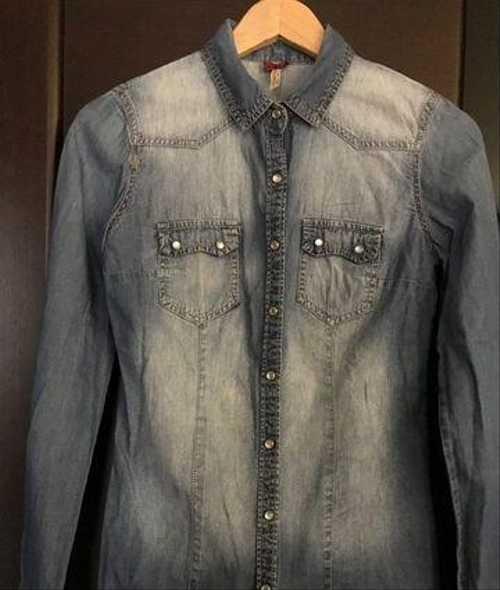 Рубашка джинсовая женская 42 размер(S)