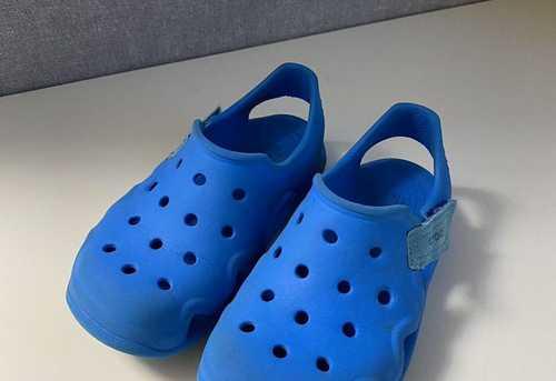 Сабо crocs c10 голубые