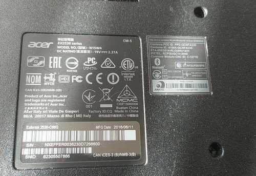 15.6" Acer Extensa EX2530, 500 ГБ, Celeron 2957U, RAM 4 ГБ, Intel HD Graphics