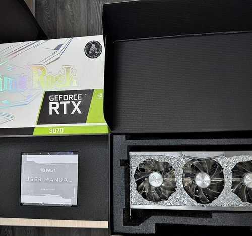 RTX 3070 8Gb GameRock OC. Отличное состояние