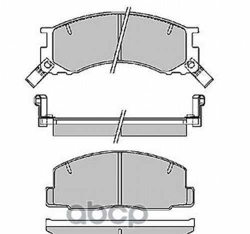 Колодки тормозные дисковые перед ;toyota: