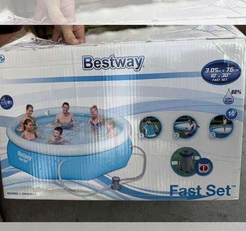 Надувной бассейн bestway fast set 3800л