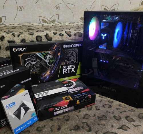 Игровой пк Ryzen 5 5600X RTX 3070 32gb RAM