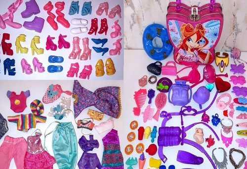 Barbie аксессуары обувь одежда пакетом Барби