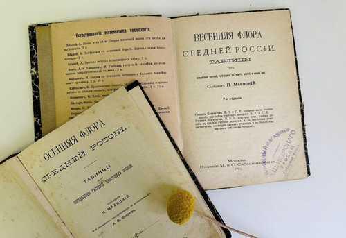 Антикварные книги. Осенняя флора средней России