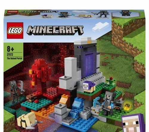 Lego Minecraft Лего 21172 Разрушенный портал, новы
