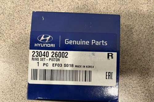 Кольца поршневые STD Hyundai Accent 23040-26002