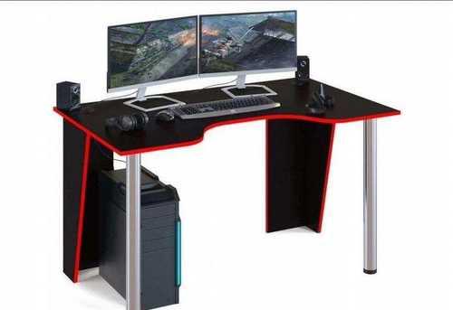Игровой компьютерный стол кст-18 Черный/Красный