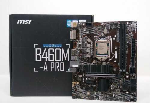 Материнская плата lga 1200 b460 MSI B460M-A PRO