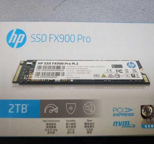 SSD nvme HP FX900 Pro 2Tb новый