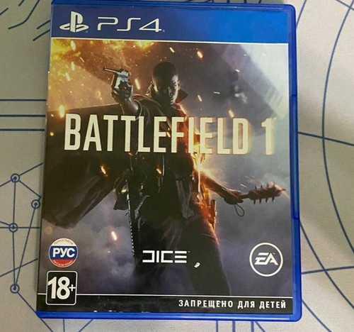 Лицензионный диск battlefield 1 для PS4