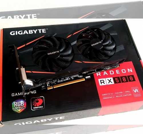 Видеокарта gigabyte RX580 gaming 4gb