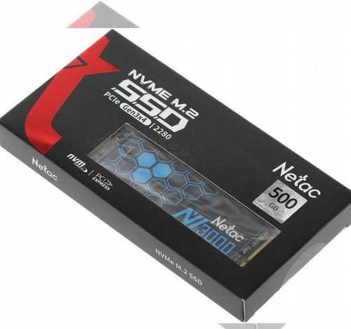 Новый SSD m2 nvme netac NV3000 500gb