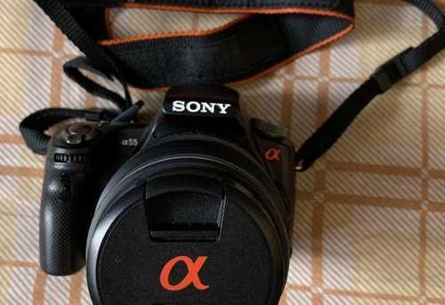 Зеркальный фотоаппарат sony slt-a55v