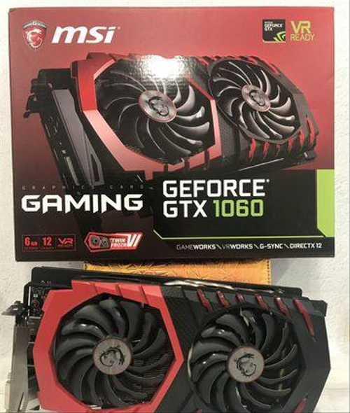 Видеокарта gtx 1060 6gb msi gaming