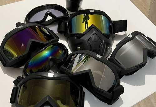Горнолыжные очки, маска для снегохода и сноуборда