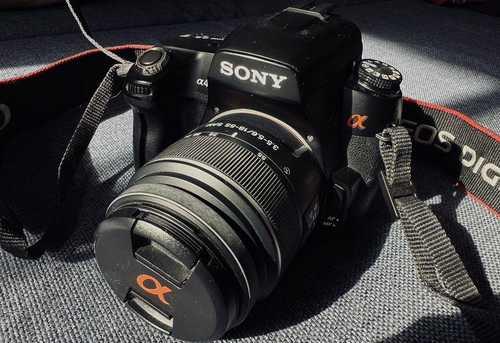 Зеркальный фотоаппарат Sony A450 и объектив 75-300