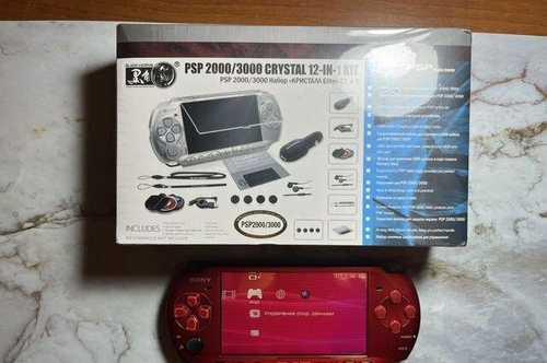 Sony Psp 3008 Radiant Red (прошита + игры)