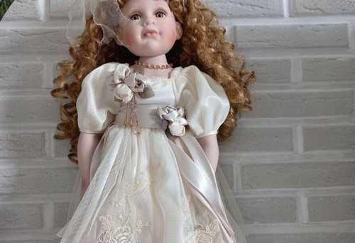 Кукла фарфоровая коллекционная германия 55см