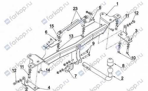Фаркоп Auto-Hak для Suzuki Escudo 2010-2017