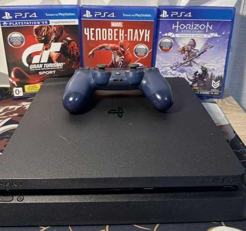 Sony playstation 4 slim 1tb с играми