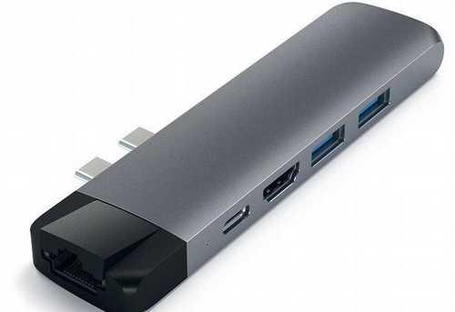 Satechi ST-tcphem Адаптер USB Aluminum Pro Hub wit