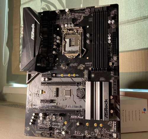 Материнская плата asrock h370 pro4