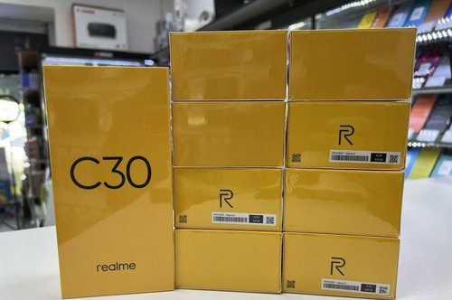 Realme C30 4/64Gb black (новый)