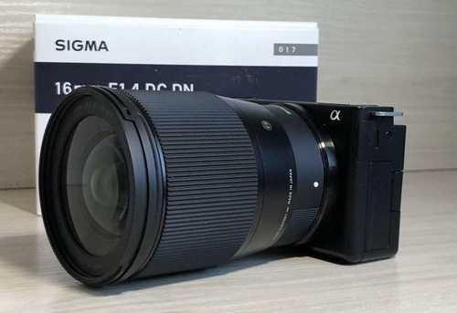 Объектив Sigma 16mm F1.4 DC DN Sony E