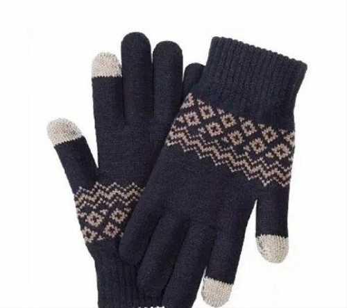 Перчатки Touchscreen Winter Wool Gloves синий