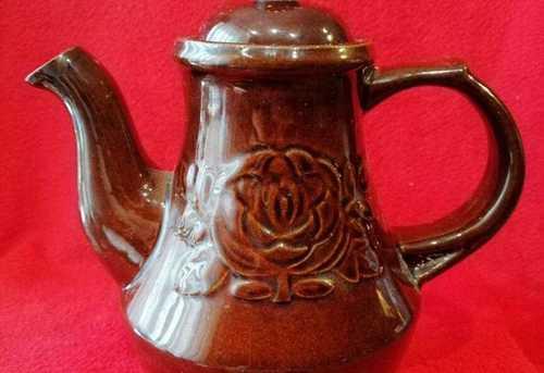 Советскмй заварочный чайник с цветочком