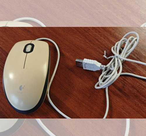 Мышка проводная logitech
