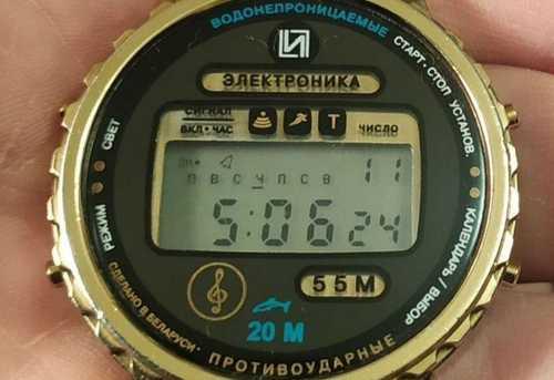 Крайне редкие электронные часы Электроника 55 М