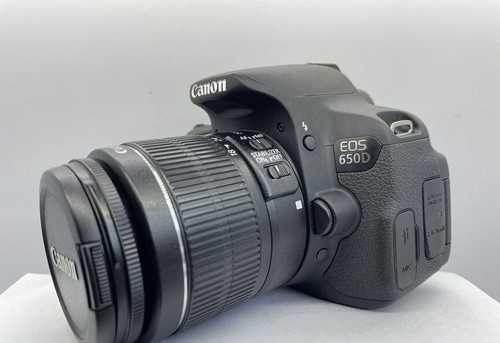 Canon eos 650d kit 18-55mm is ii (идеал, пробег 1