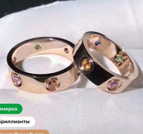 Кольцо Cartier Love розовое золото 0.0089 мм