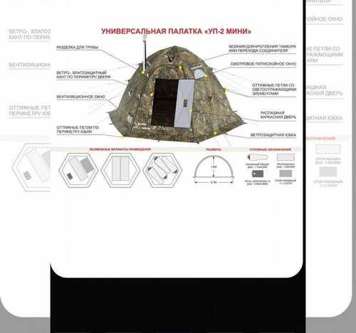 Продам палатку Берег уп-2 мини