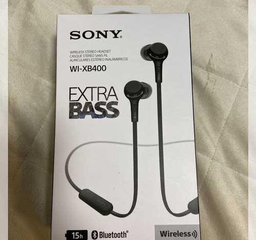 Sony WI-XB400 extra bass наушники беспроводные