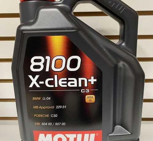 Масло моторное 5W30 motul 5л 8100 X-clean +