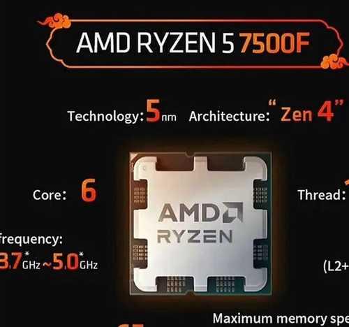 Новый процессор AMD Ryzen 7500F