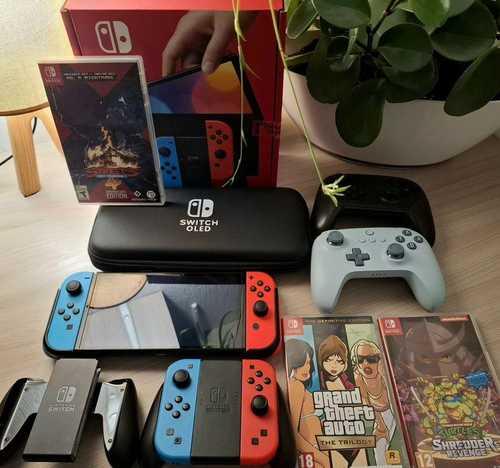 Nintendo switch oled с играми