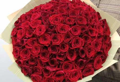 Букет из 79 красных роз Цветы Красноярск