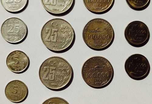Монеты Турция, Тунис, Египет, юар