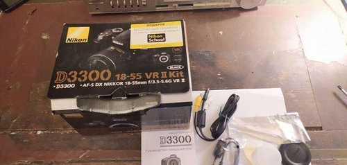 Коробка, инструкция и аксессуары для Nikon D 3300