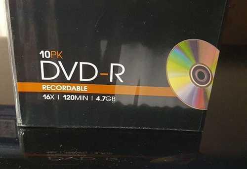 Блок из 10 дисков DVD-R,произведено в Индии