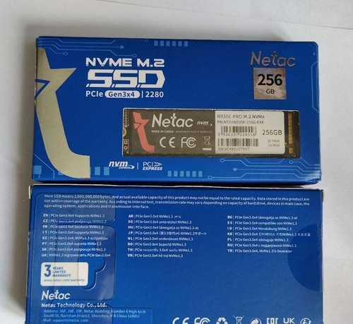 Ssd m2 Netac 256 gb
