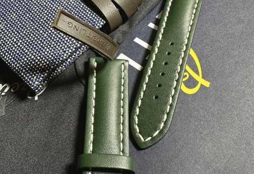 Ремешок кожаный 22мм green Breitling 189x оригинал
